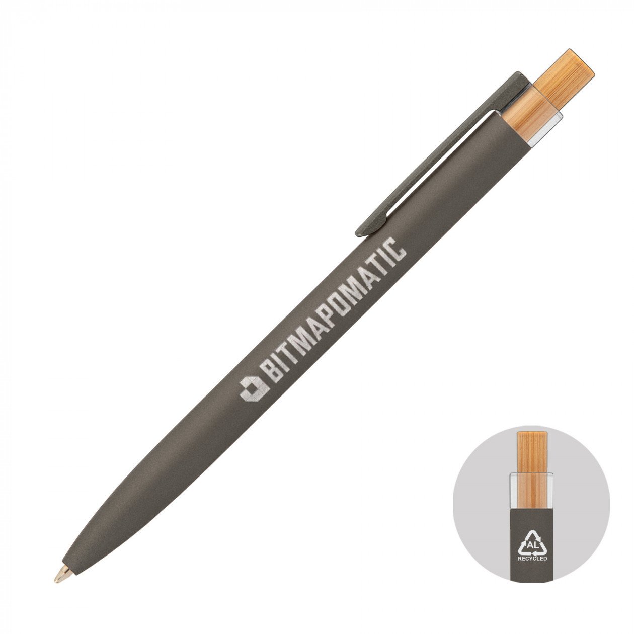 Stylo en aluminium recyclé Reborn - Objet publicitaire - Newcom